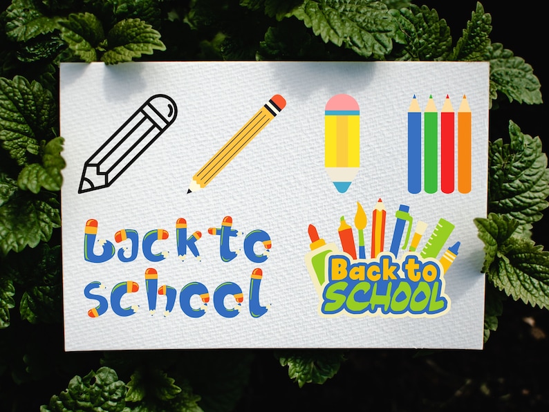 Pencil SVG Bundle: Teacher & School Clipart (digital Download) - Etsy