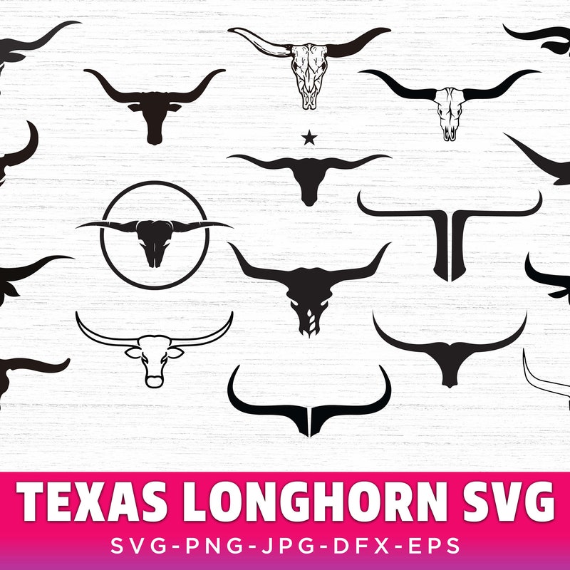 Longhorn Svg - Etsy