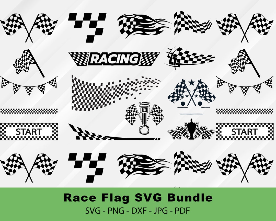 Racing Flag Svg, Racing Clipart, Race Flag Svg Bundle, Race Flag SVG ...