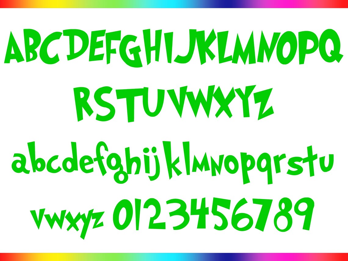 Green Font Bundle,grinch Font Svg Png,christmas Holiday Fonts,png Fonts ...
