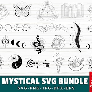 Mystical Svg, Mystical Bundle Svg, Mystic Svg, Moon Svg, Witchy Svg ...