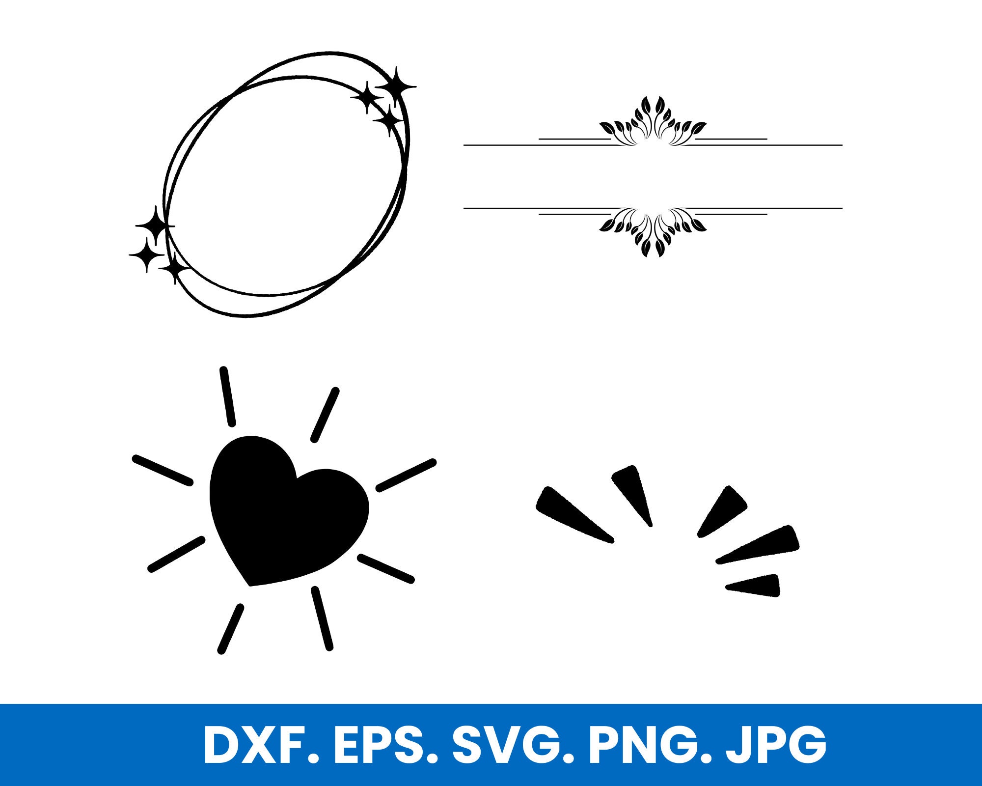 Decorative Elements Svg Bundle, Decorative Border SVG, Ornaments Svg ...