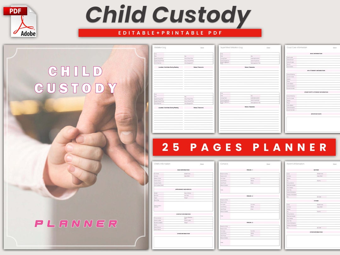 Family Harmony, Child Custody Binder, Child Custody Bider, Custody ...