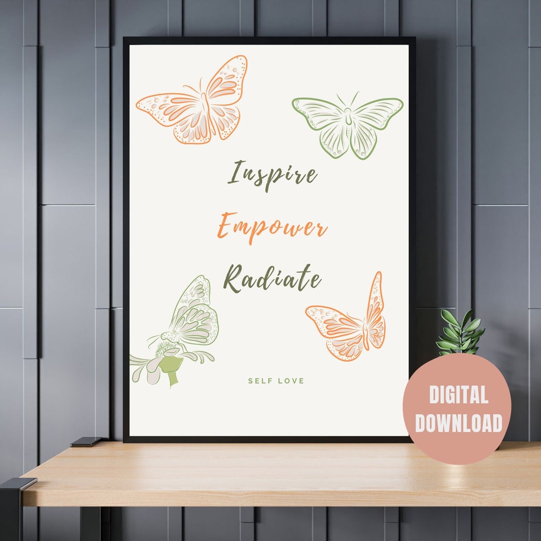 Empowering Wall Art, Inspirational Affirmations, Daily Positivity and ...