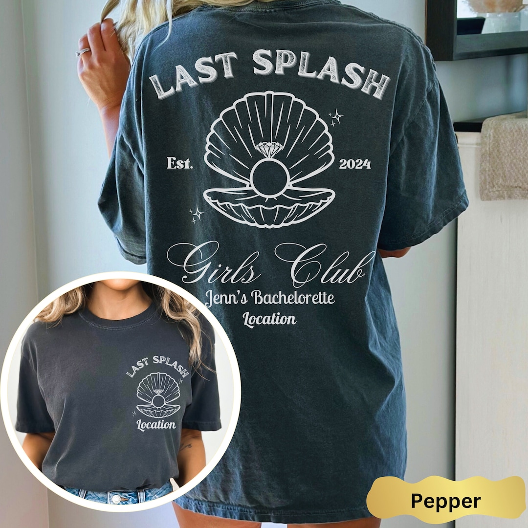 Last Splash Bachelorette Shirt Mermaid Bridal Shower Party T-shirt ...