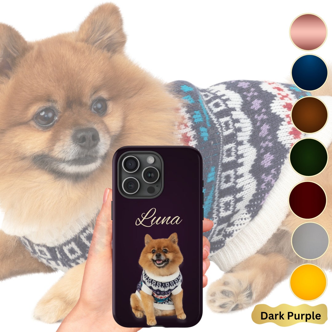 Custom Pet Phone Case Using Pet Photo Name Custom Dog Phone Case Custom Cat Phone Case ...