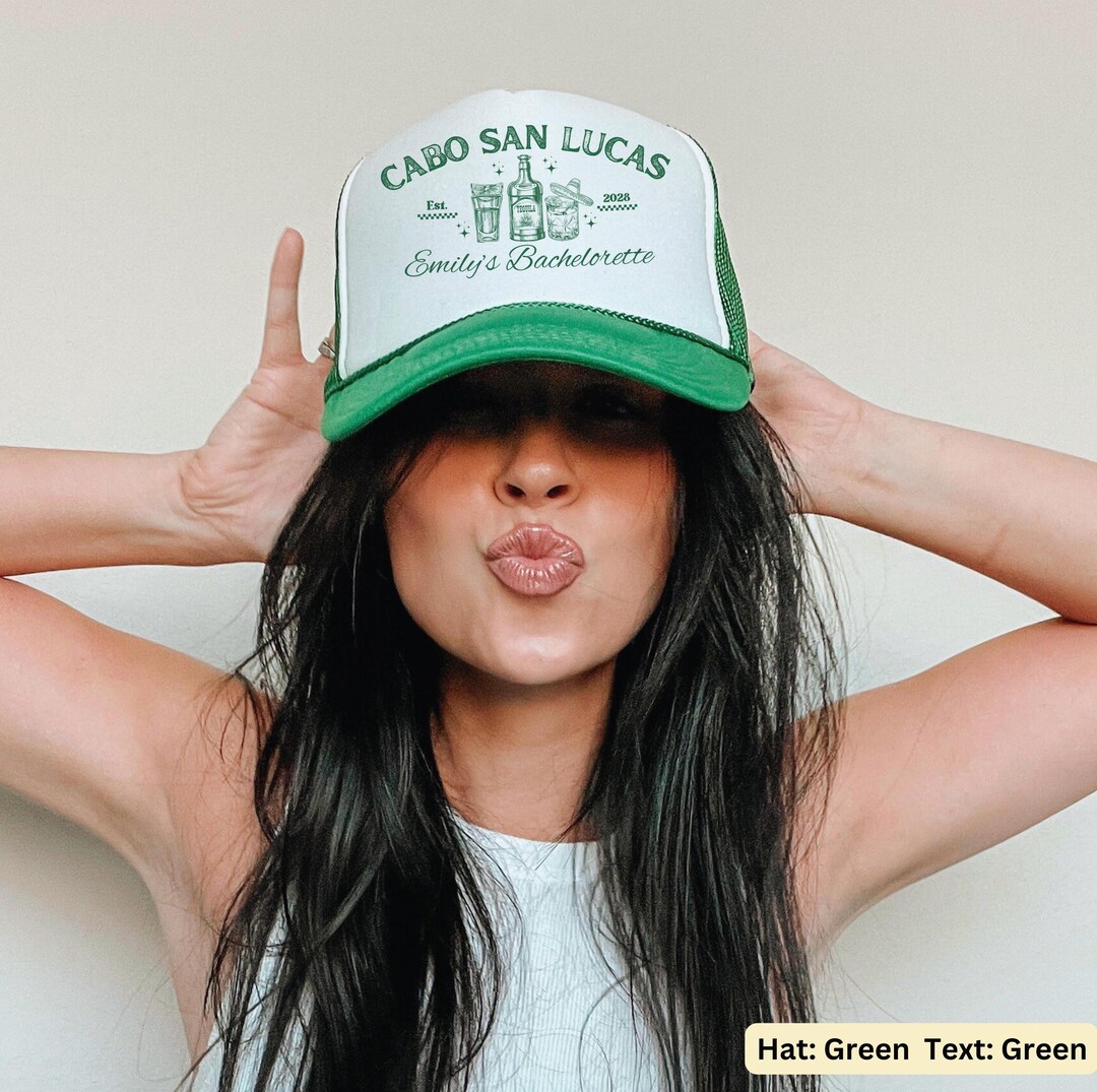 Cabo San Lucas Bachelorette Trucker Hat, Custom Mexico Trip Bach Cap ...