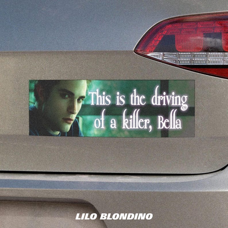 Funny Car Magnet Bumper Meme Sticker Edward Vinyl Sticker Funny Car ...