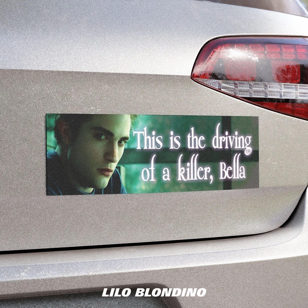 Funny Car Magnet Bumper Meme Sticker Edward Vinyl Sticker Funny Car ...