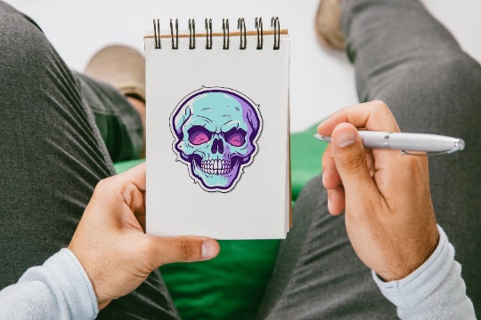 Skeletor Sticker Hand Drawn Custom Design Masters of the Universe the ...