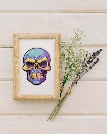 Skeletor Sticker Hand Drawn Custom Design Masters of the Universe the ...