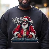 Disco Santa PNG Digital Art, Rainbow Santa Clipart, Bubble Gum Santa ...