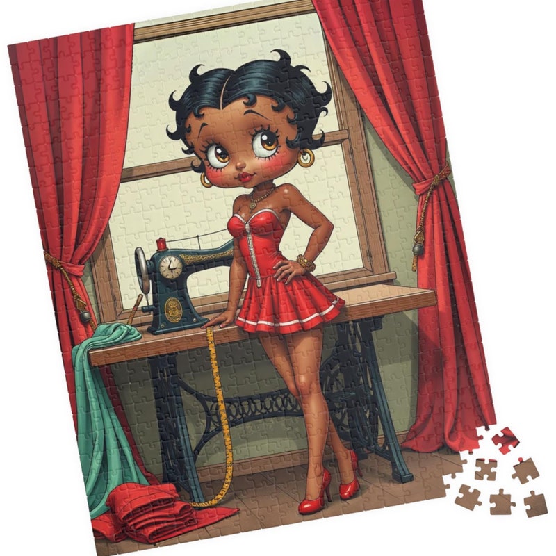 Retro Cartoon Jigsaw Puzzle - Etsy