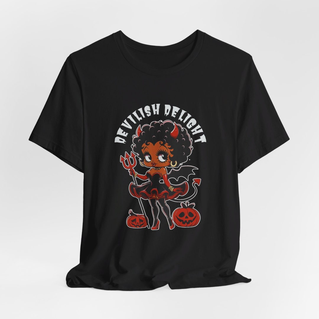 Devilish Delight Halloween Black Betty Style Shirt Devil Costume Tshirt ...