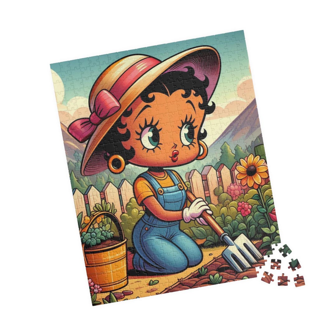 Puzzle, Betty Boop Gardening ,520 Piece or 1014 Piece for Gardening ...