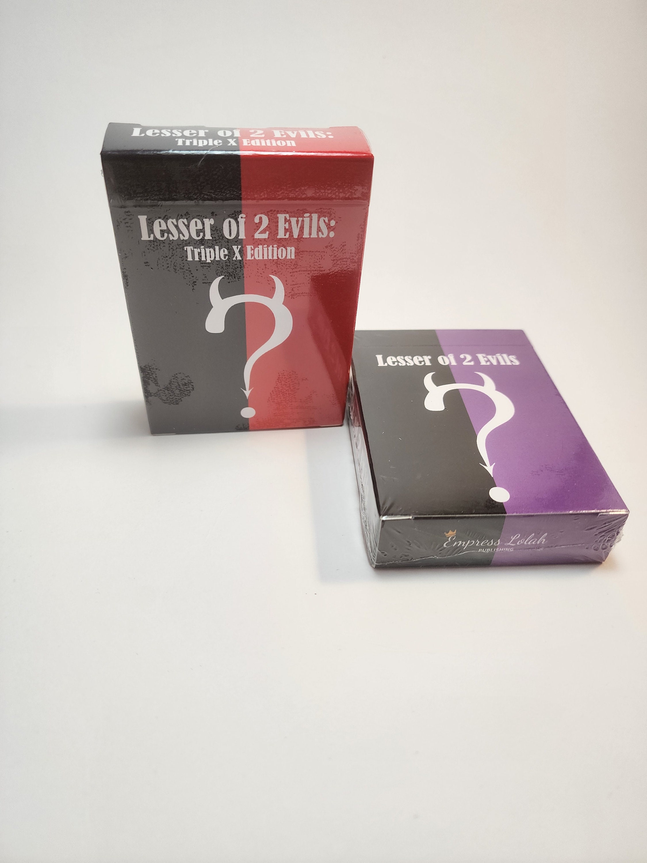 Lesser of 2 Evils Original Card & Triple X Edition Game Packs| Adult ...