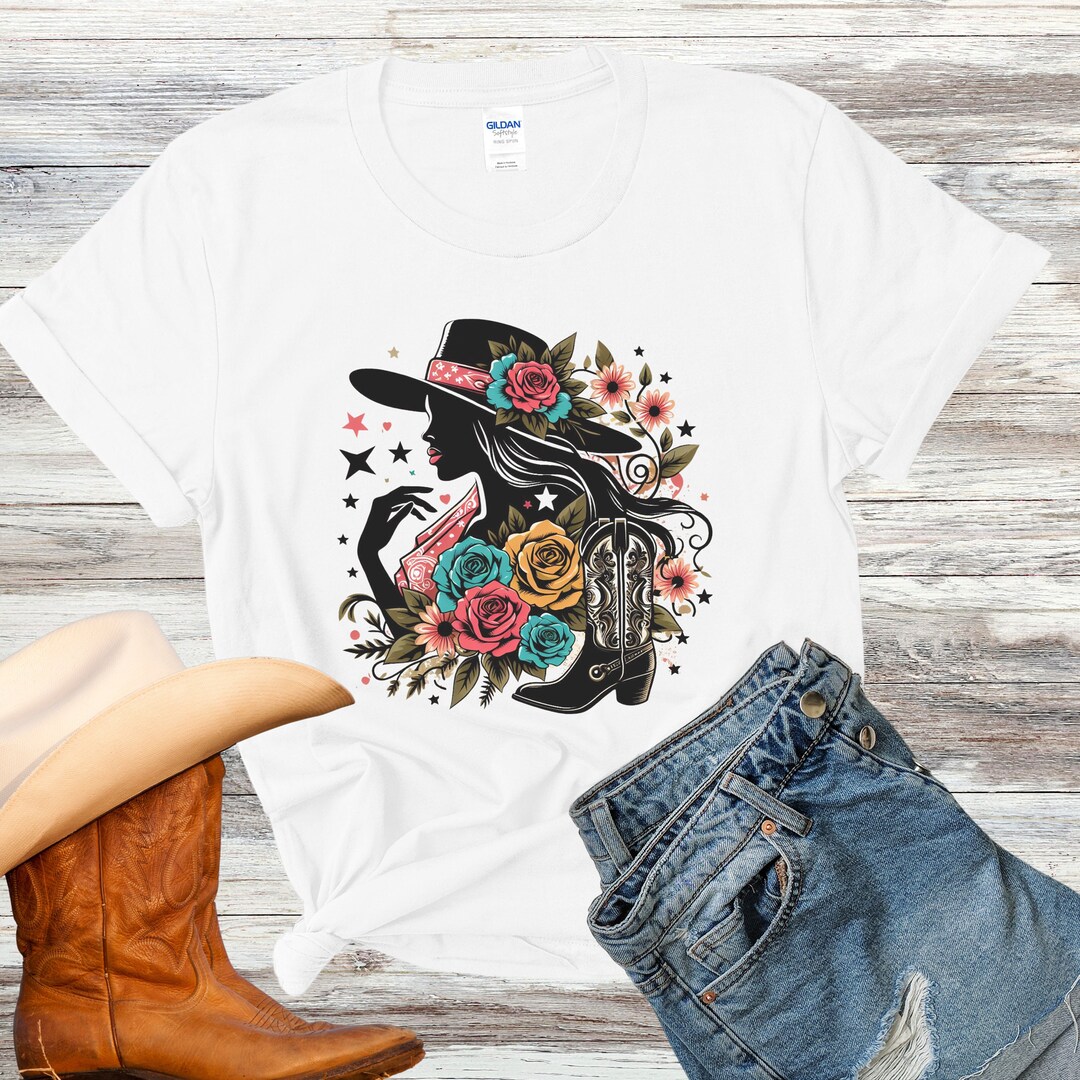 Trail Ride, Cowboy Boots Shirt, Cowboy T-shirt, Cowgirl Shirt, Western ...