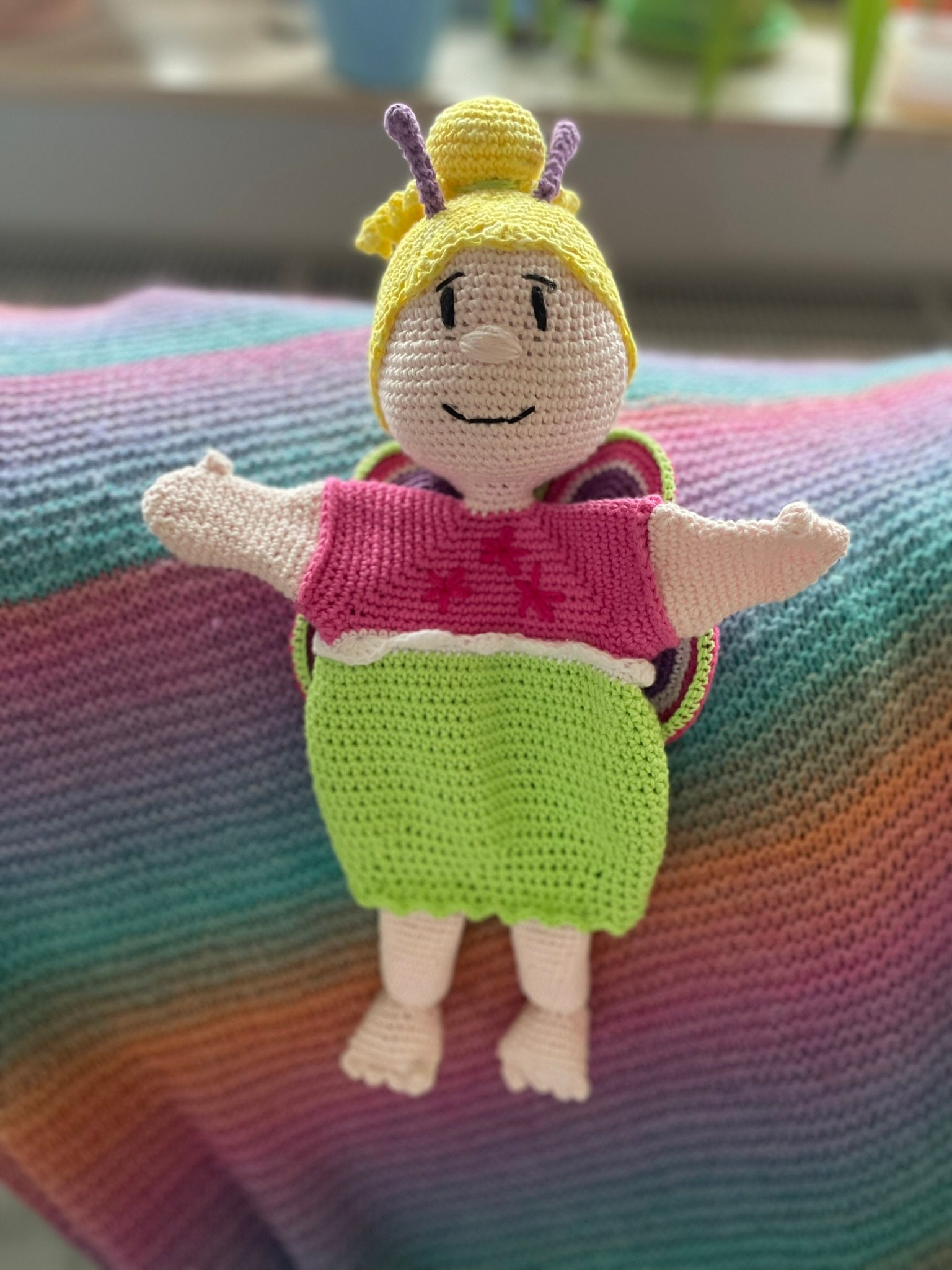 Elf Butterfly Elf Mythical Creature Crocheted Hand Puppet - Etsy