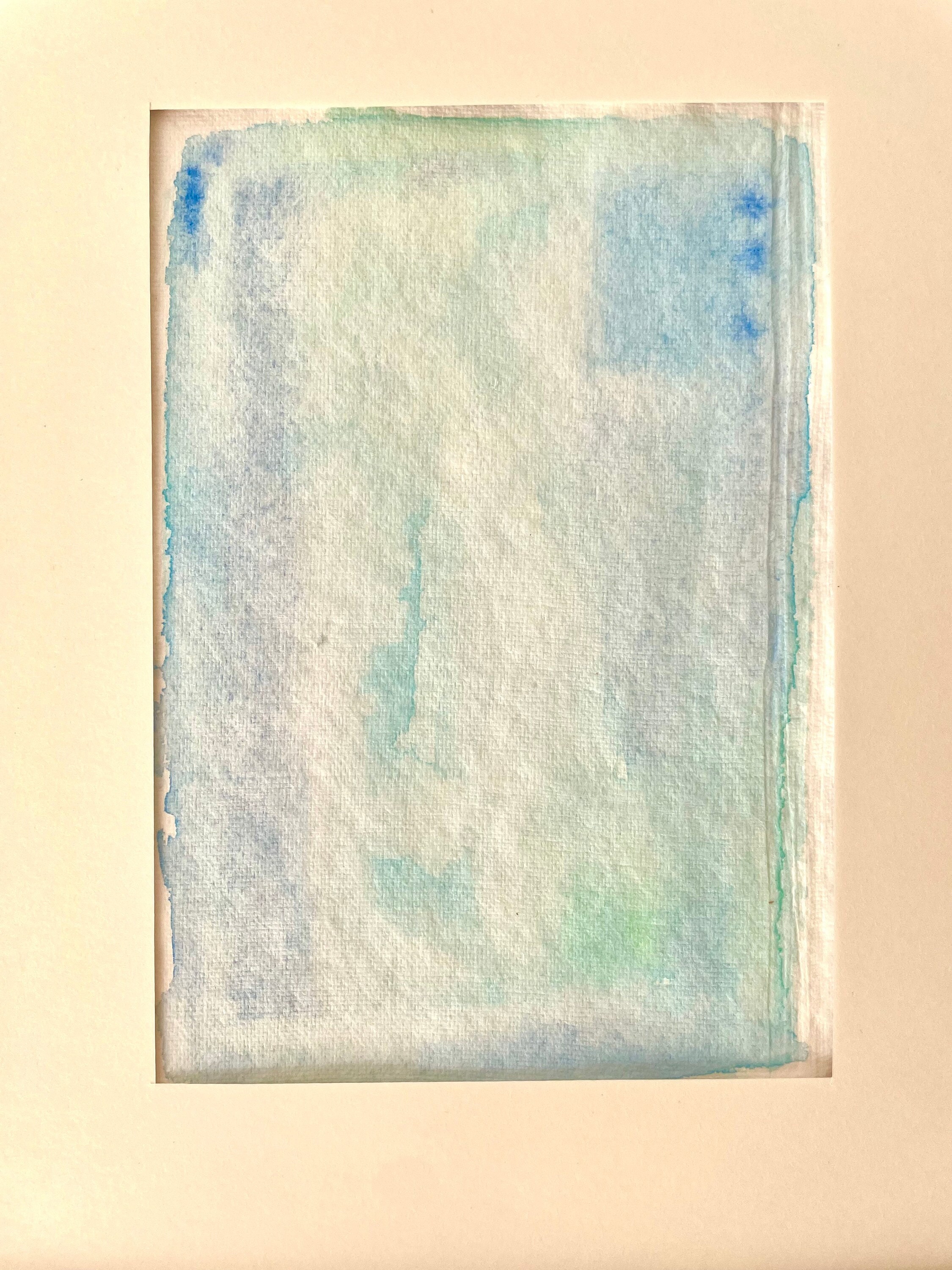Pastel Blue Abstract Watercolor Painting - 5x7 Unframed, 8x10framed - Etsy
