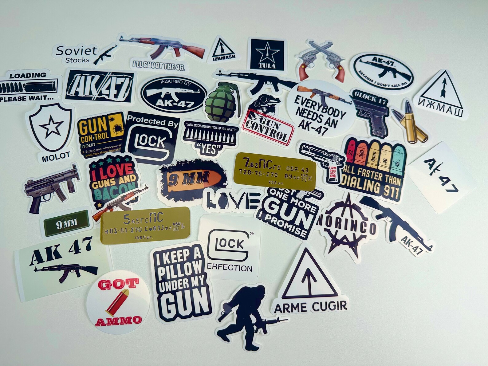 Pistol Pack / Gun Stickers / AK Stickers /handgun Stickers/ Pack of 10 ...