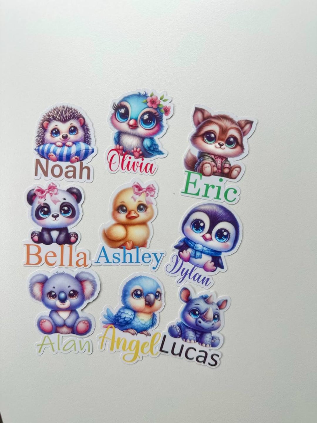 Kid Name Labe/laminated Kid Name Sticker for School/ Daycare Cute Name ...
