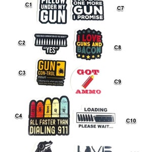 Pistol Pack / Gun Stickers / AK Stickers /handgun Stickers/ Pack of 10 ...