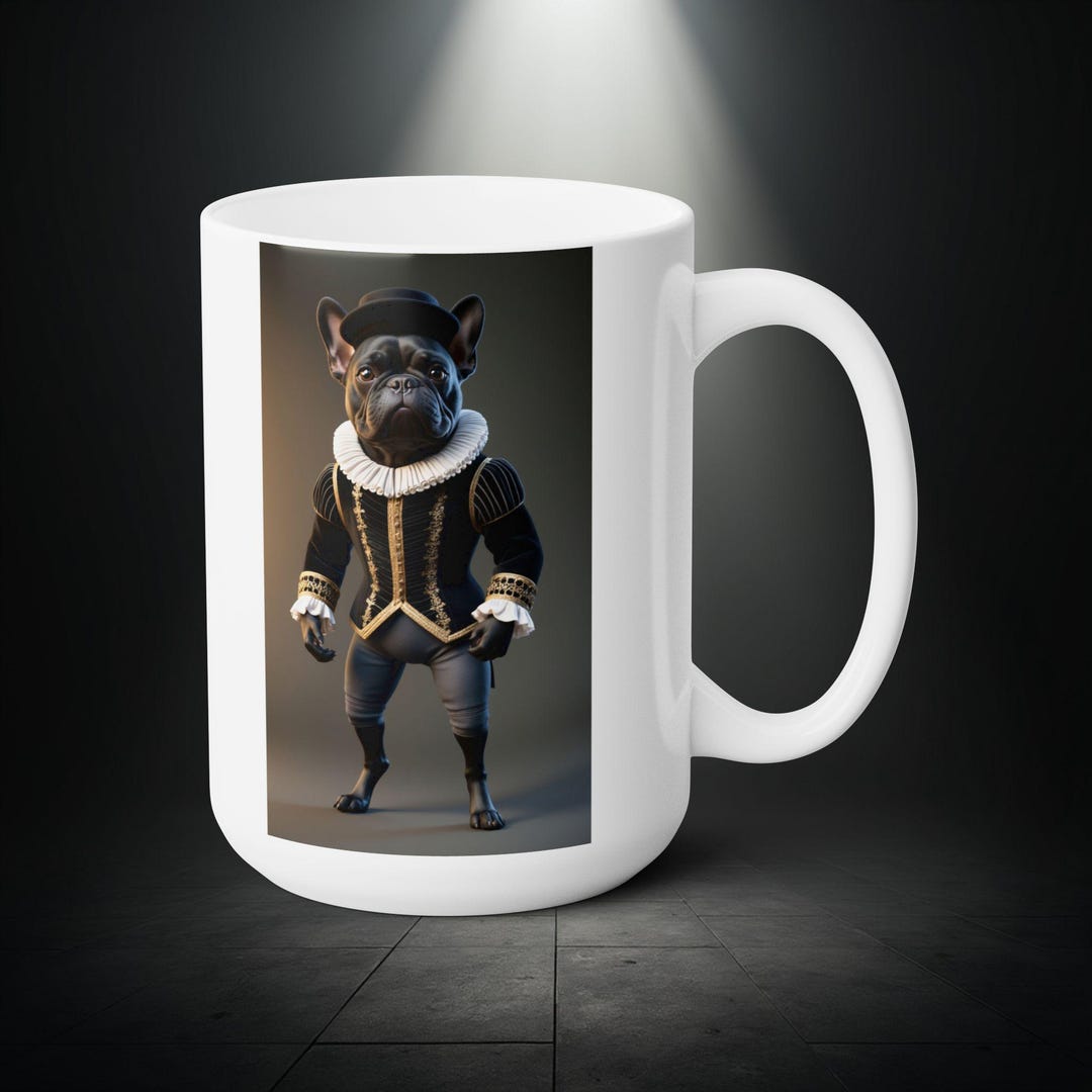 French Bull Dog Mugs, French Bull Dog, Frenchie, Dog Design, Unique Mug ...
