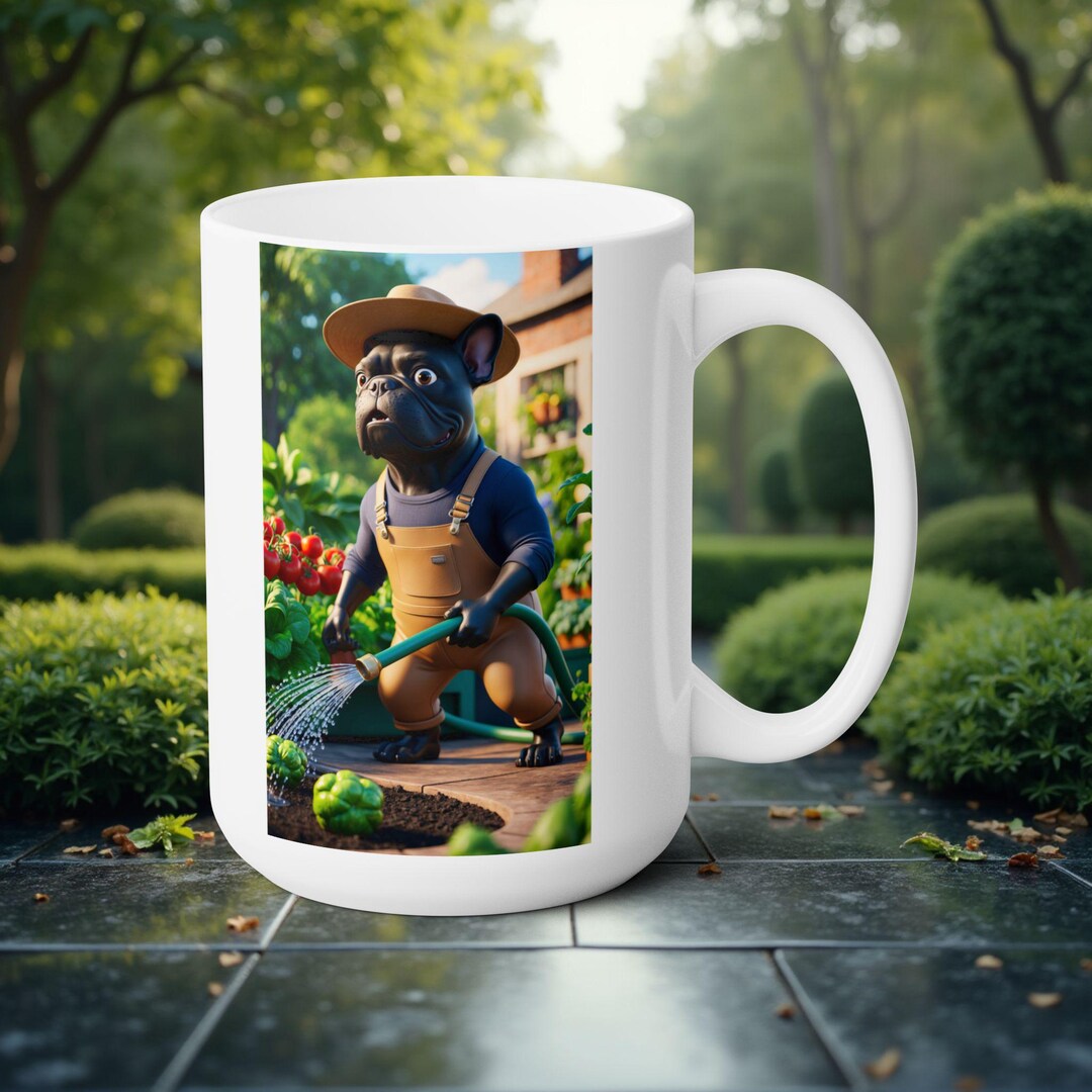 French Bull Dog Mugs, French Bull Dog, Frenchie, Dog Design, Unique Mug ...