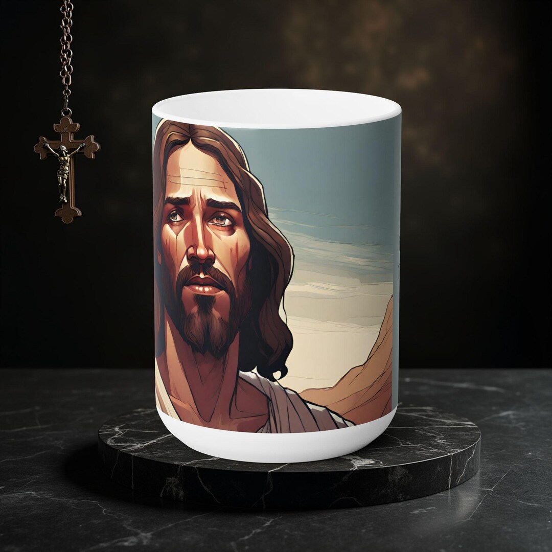 Black Jesus Mug, Christian Mug, Scripture Mug, Bible Verse Mug ...