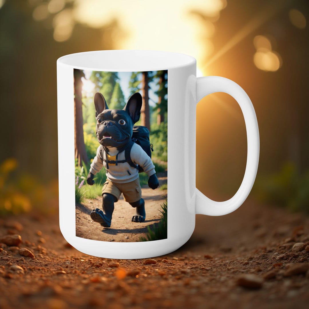French Bull Dog Mugs, French Bull Dog, Frenchie, Dog Design, Unique Mug ...