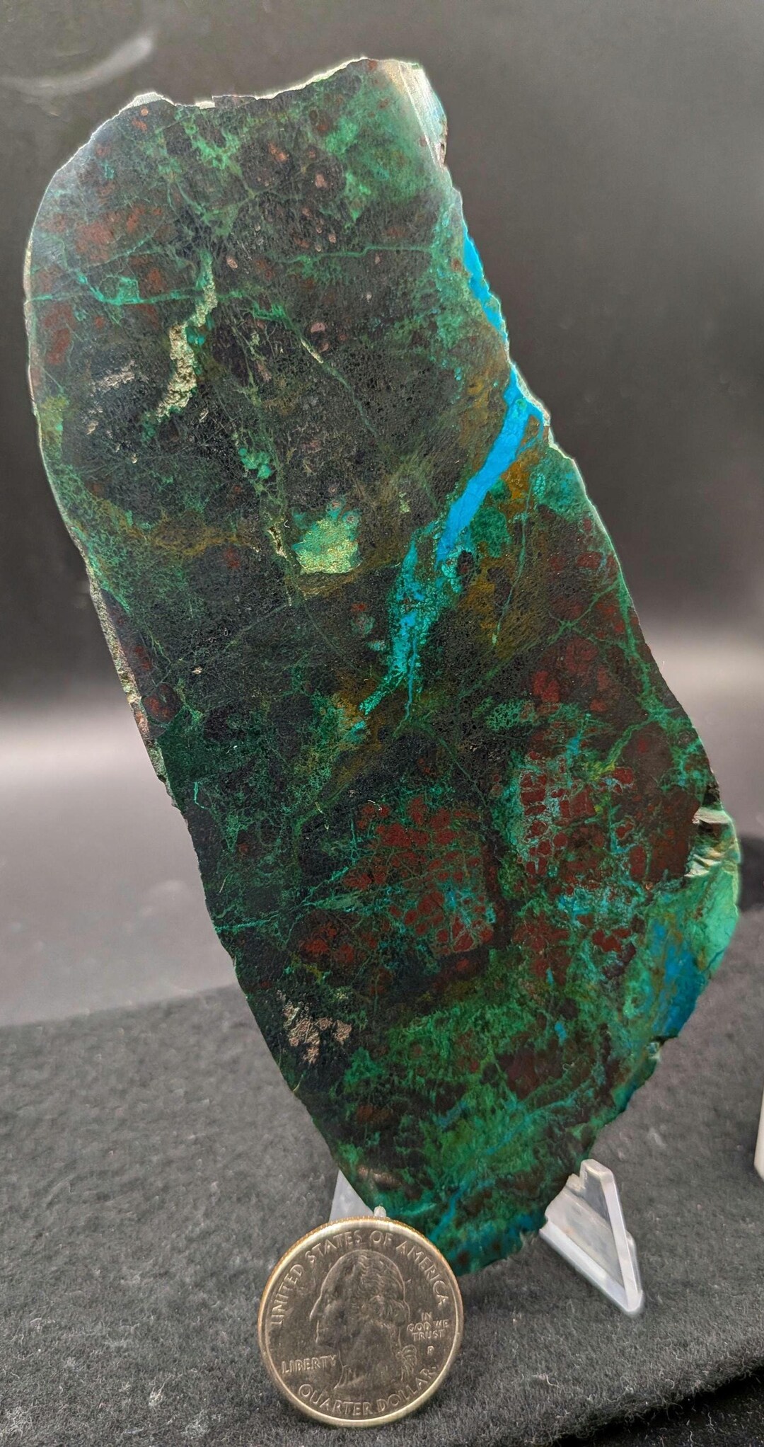 Metallic Chrysocolla Slab - Etsy
