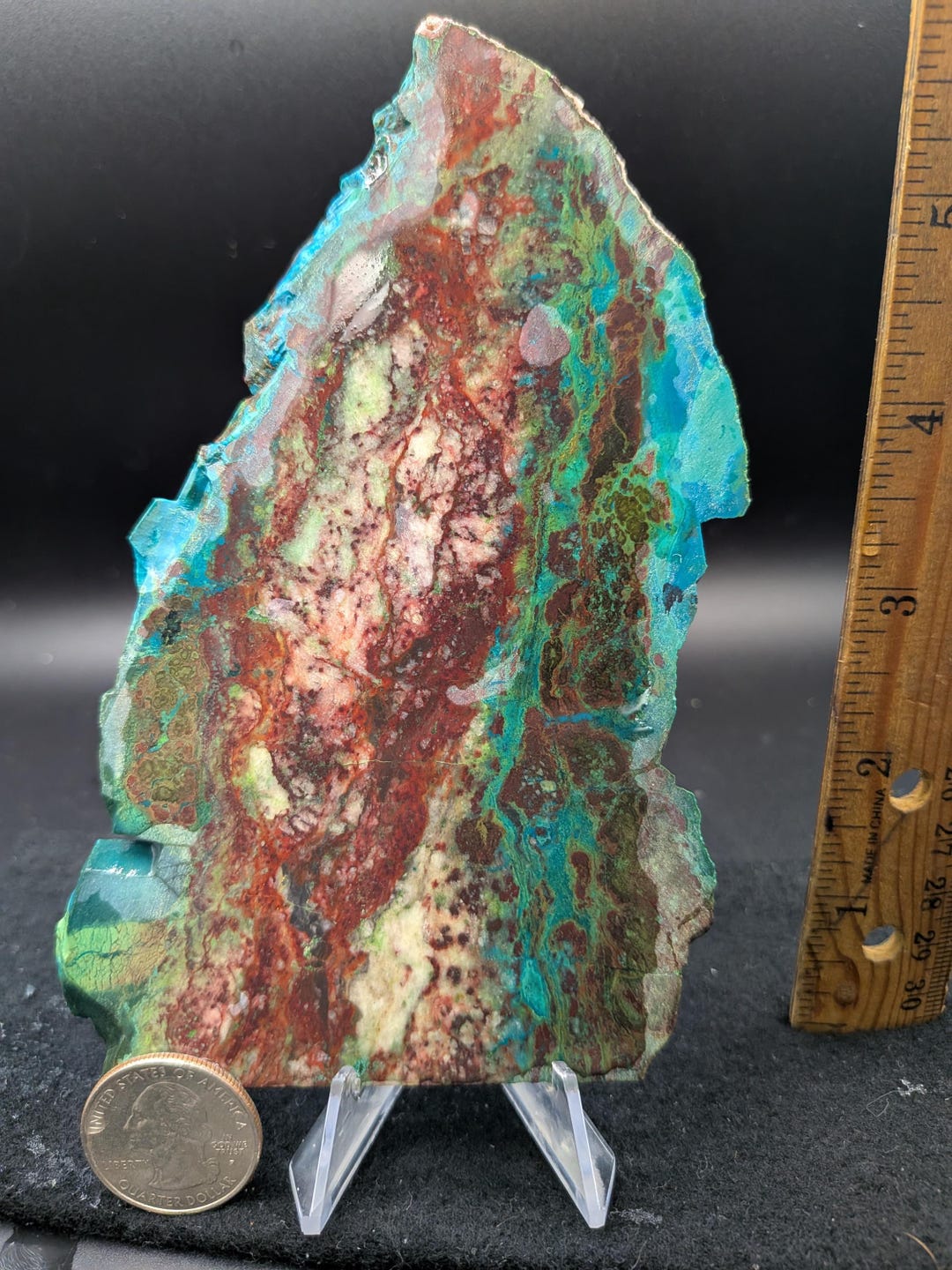 Old Stock Mexican Chrysocolla Slab - Etsy