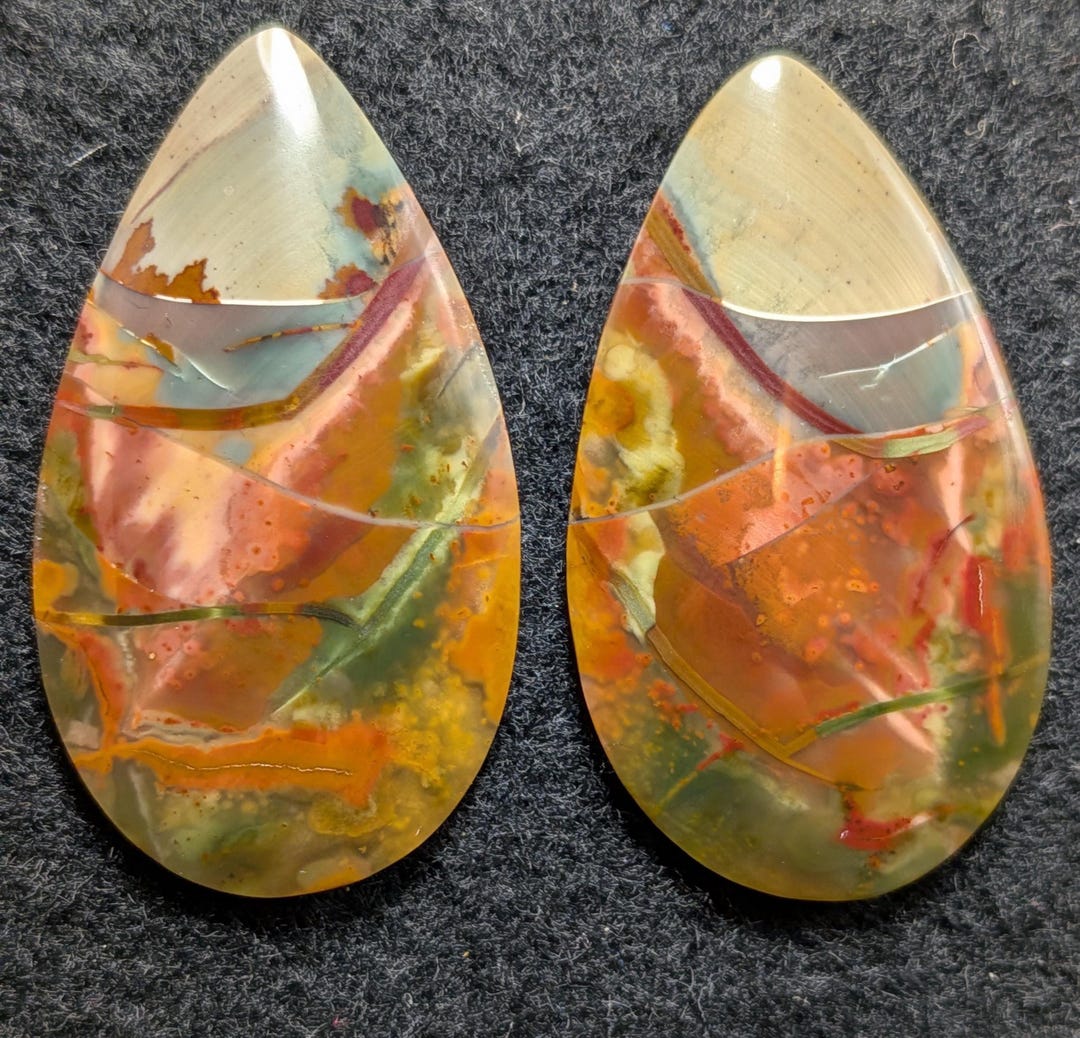 Morrisonite Teardrop Pair - Etsy