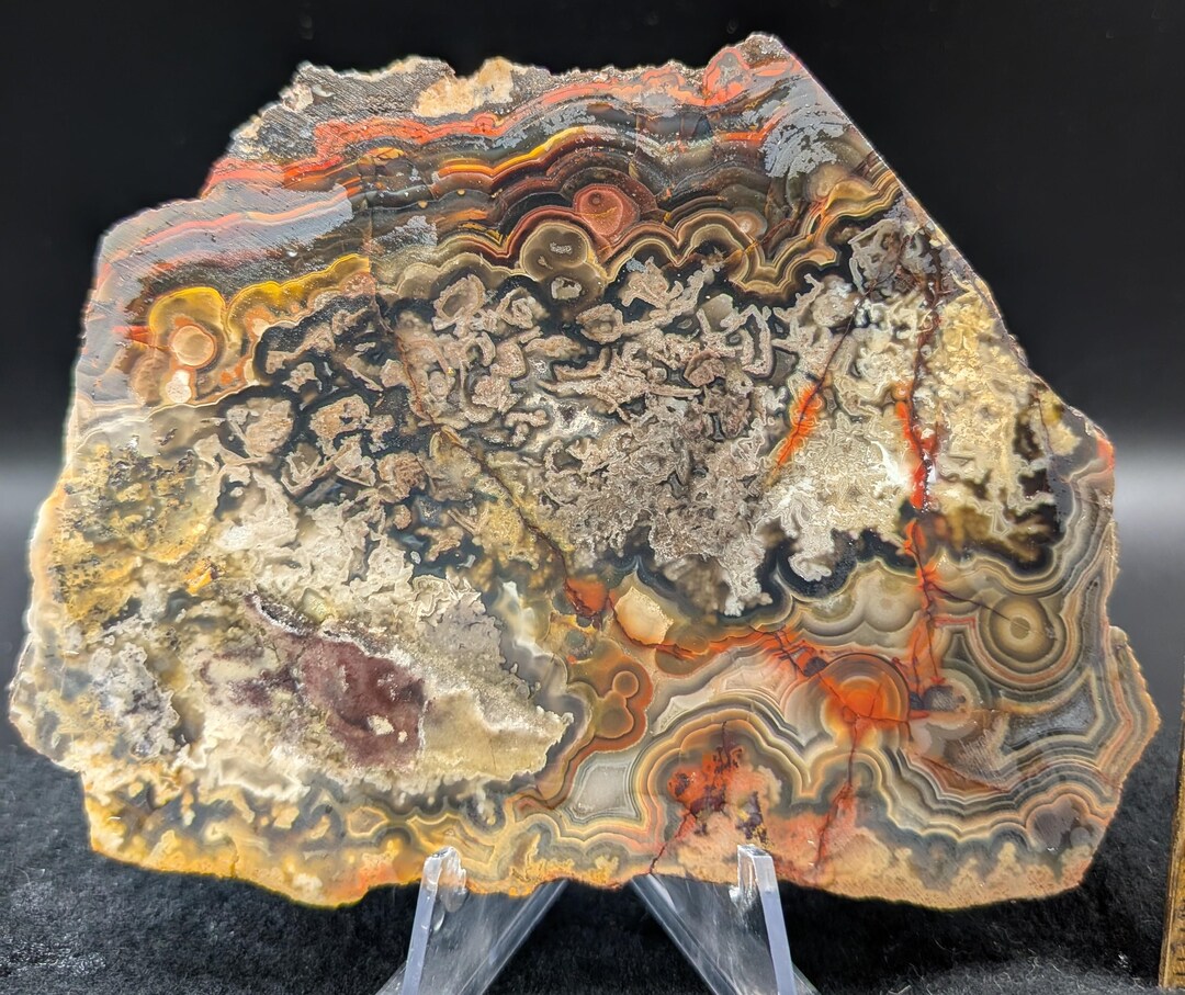 Agua Nueva Dark Agate Slab (rare) - Etsy