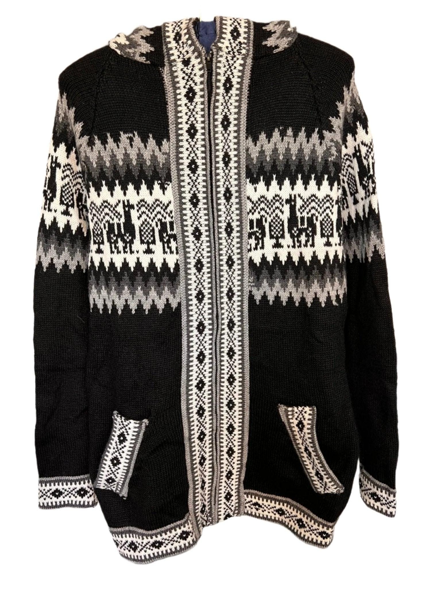 Peruvian Llama Cardigan Men's - Etsy