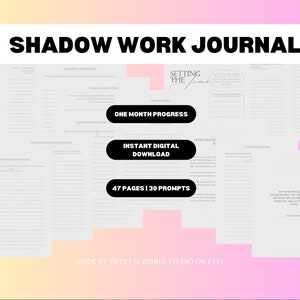 Shadow Work Journal - Shadow Work Prompts - Book of Shadows Page - the Ultimate Guide to Shadow ...