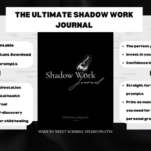 Shadow Work Journal Pages, Workbook, Enlightenment Journal, Prompts ...