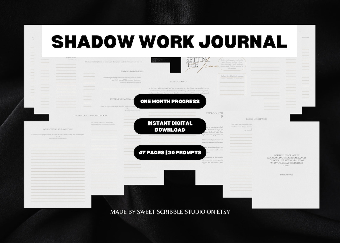 Shadow Work Journal Shadow Work Prompts Book of Shadows Page the ...