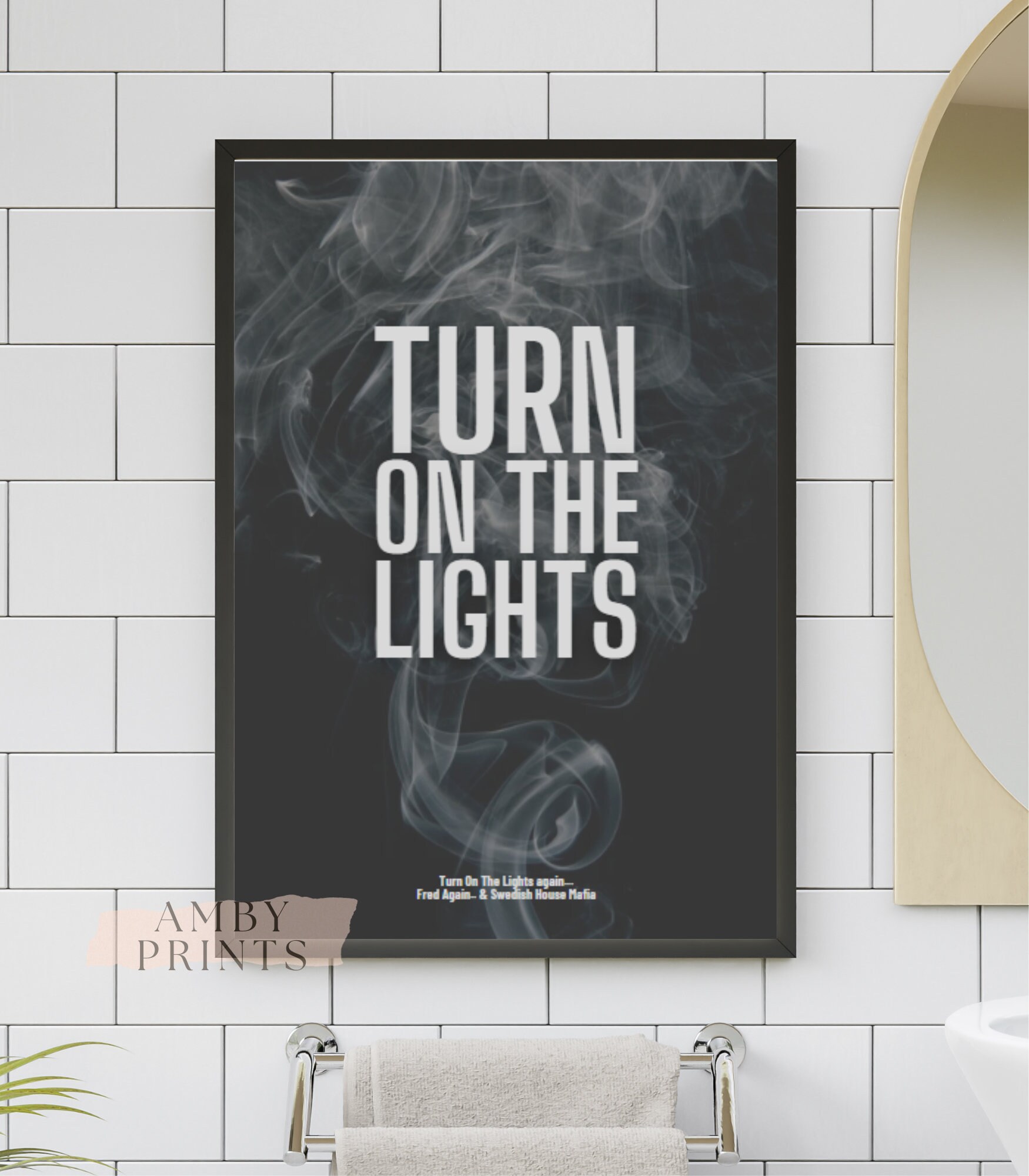 Fred Again Poster – Turn on the Lights Print (digital Download) - Etsy