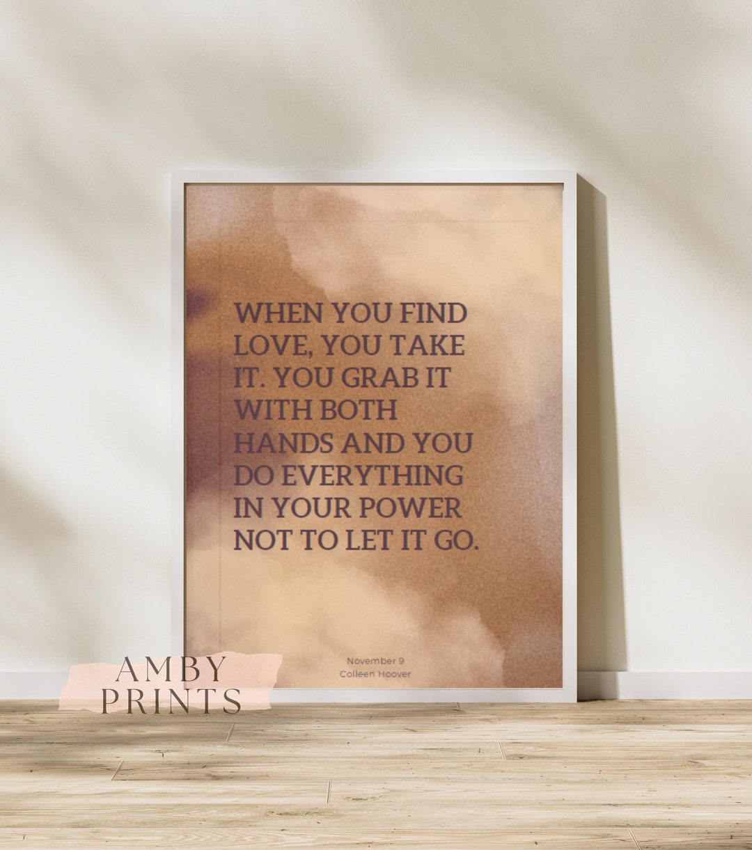 November 9 Colleen Hoover - Digital Poster Instant Download - Book ...