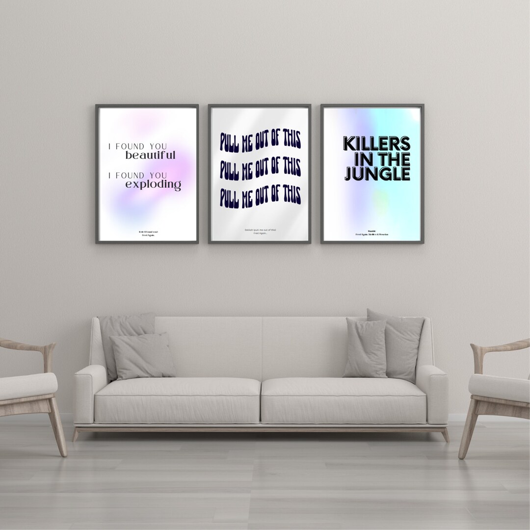Fred Again Print Bundle - Digital Poster Instant Download - FRED AGAIN ...