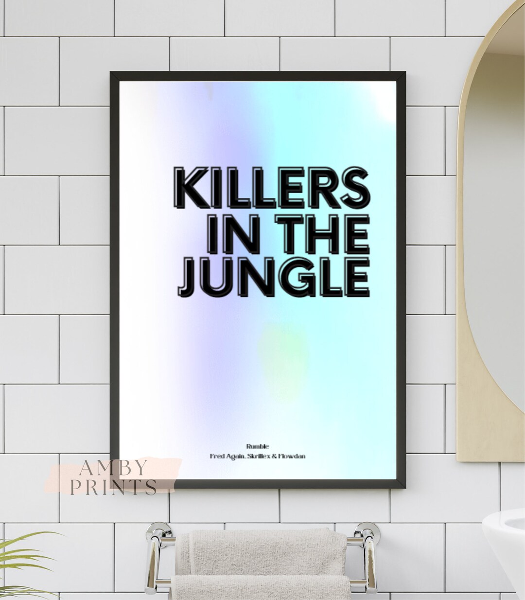 Fred Again Rumble Poster Killers in the Jungle Skrillex Print - Digital ...