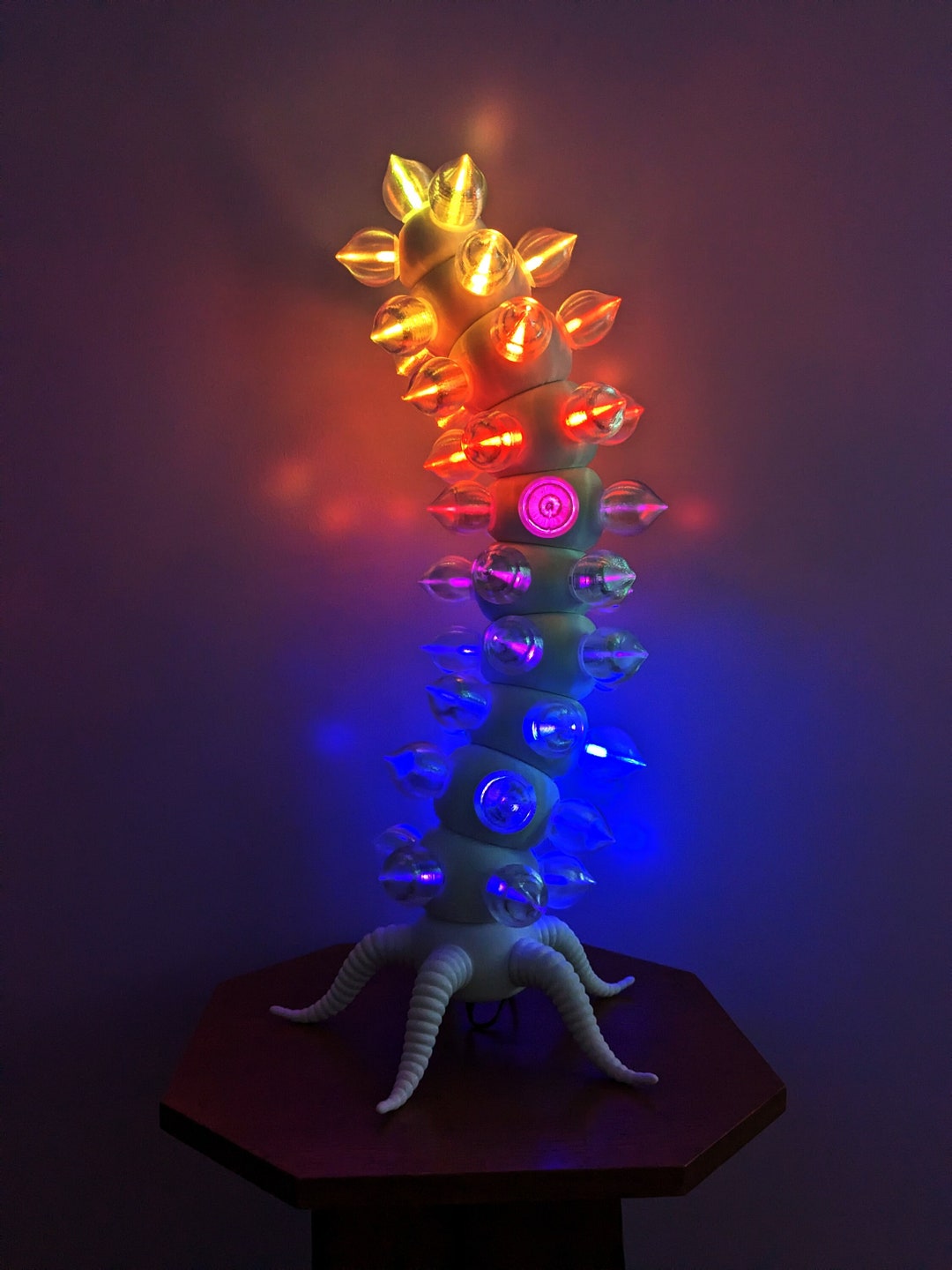 The Electric Fireworm 3D Printed Illuminated Biomorphic Sculpture ...