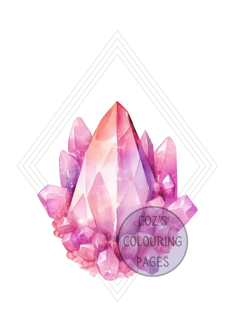 10 Printable Geode Reverse Colouring Pages - Kids & Adult Colouring ...