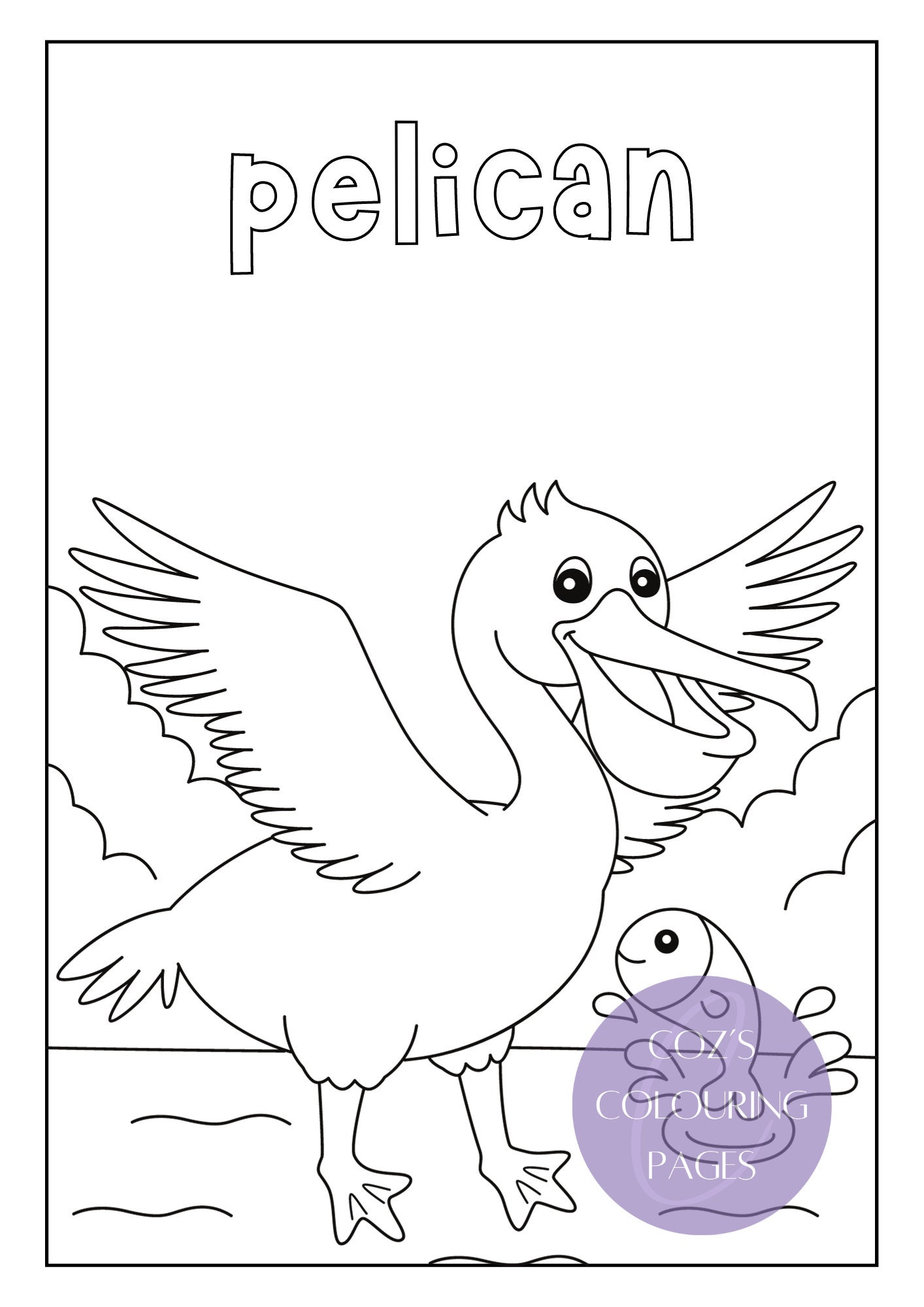 Australian Animal Colouring Pages - Printable Colouring Pages - Etsy