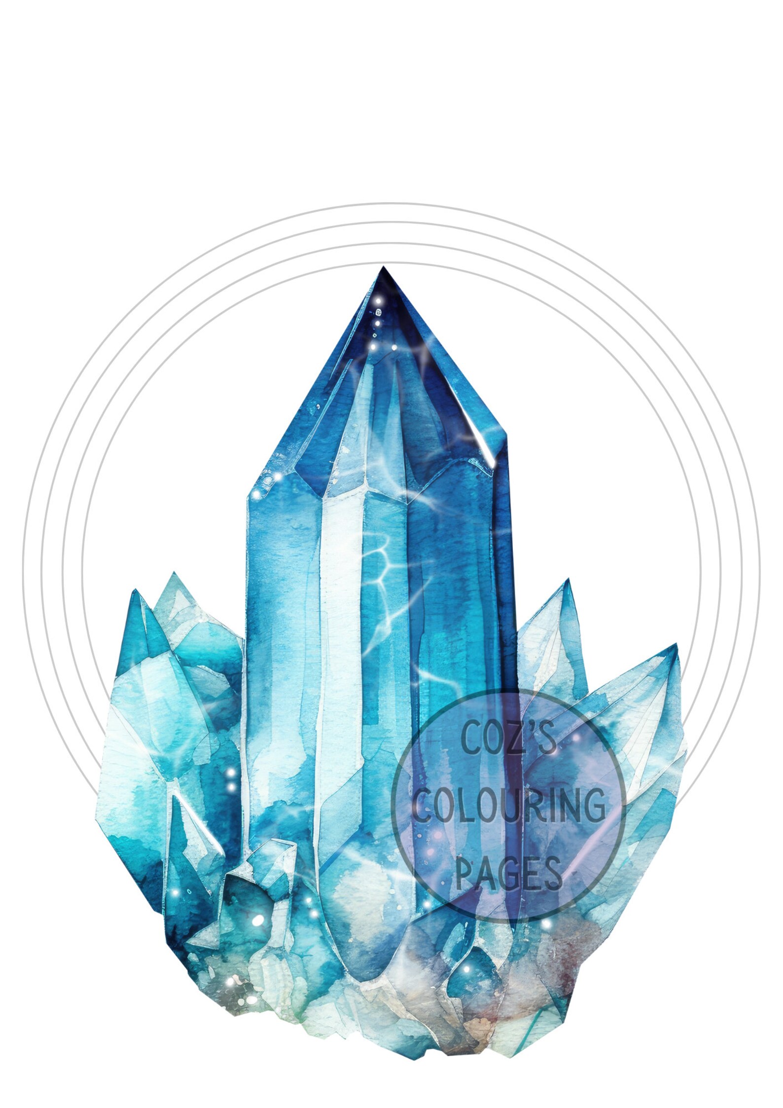 10 Printable Geode Reverse Colouring Pages - Kids & Adult Colouring ...