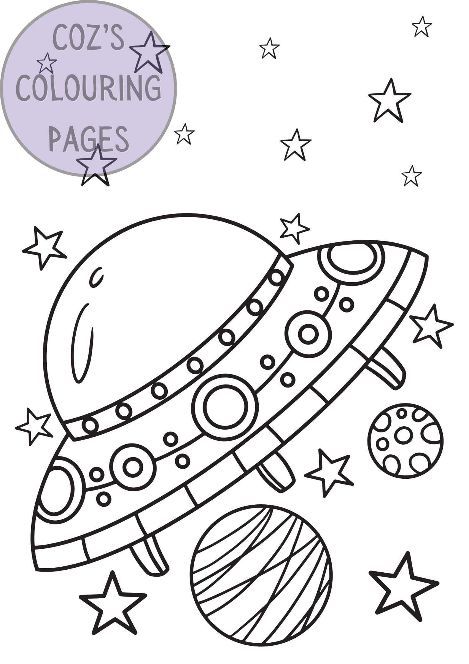 Space Colouring Pages Printables Kids Colouring Pages Digital Download ...