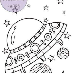 Space Colouring Pages - Printables - Kids Colouring Pages - Digital ...