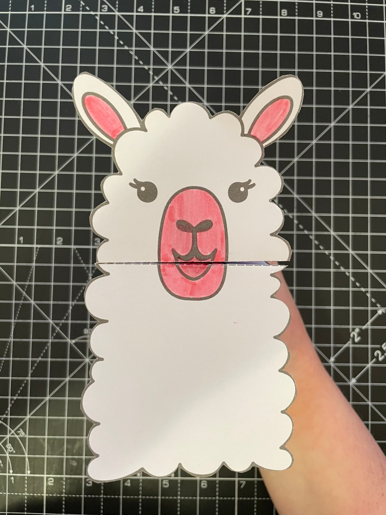 Llama Hand Puppet Colour Your Own Hand Puppet Printable - Etsy