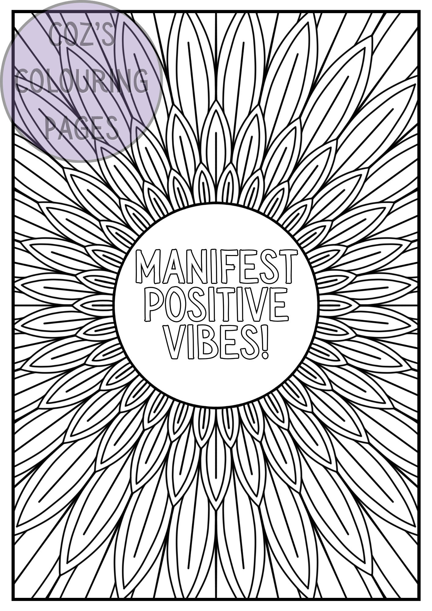 Positive Affirmation Colouring Pages Printables Adult Colouring Pages ...